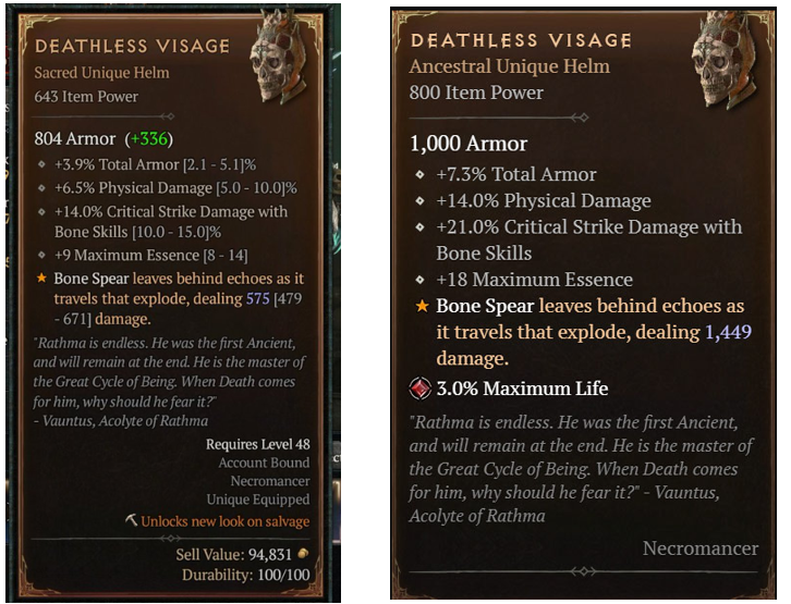 Diablo 4 Ancestral Items Diablo 4 Ancestral Items