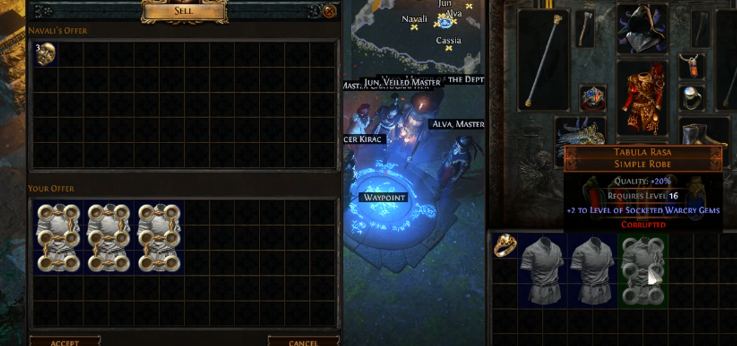 PoE Unique Item Recipes 3.18 Vendor Recipes