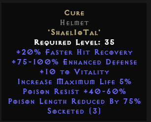 D2R Cure Runeword