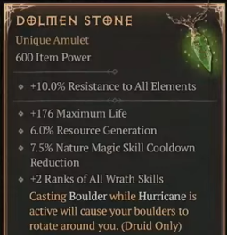 Diablo 4 Dolmen Stone