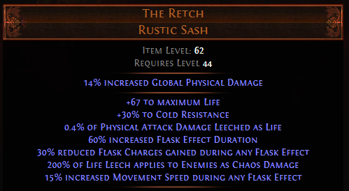 The Retch PoE Build